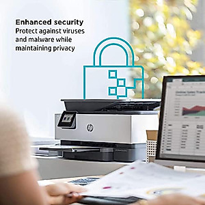 HP OfficeJet Pro 9015e Wireless All-in-One Printer with Color Photo Print, Copy, Scan, Fax, Auto 2-Sided Printing, Mobile 1G5L3A Bundle with DGE USB Print Cable + Business Software Kit