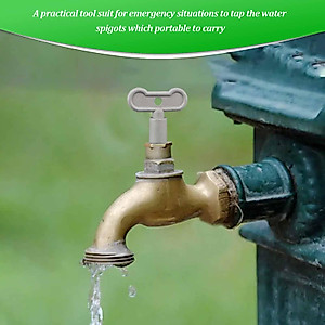 LanKstet 5/16 80132 Sillcock Water Key,Water Spigot knob Keys,Outdoor Faucet Handle,Square Stem Outside Shut Off Valve Hose Key,3 pcs