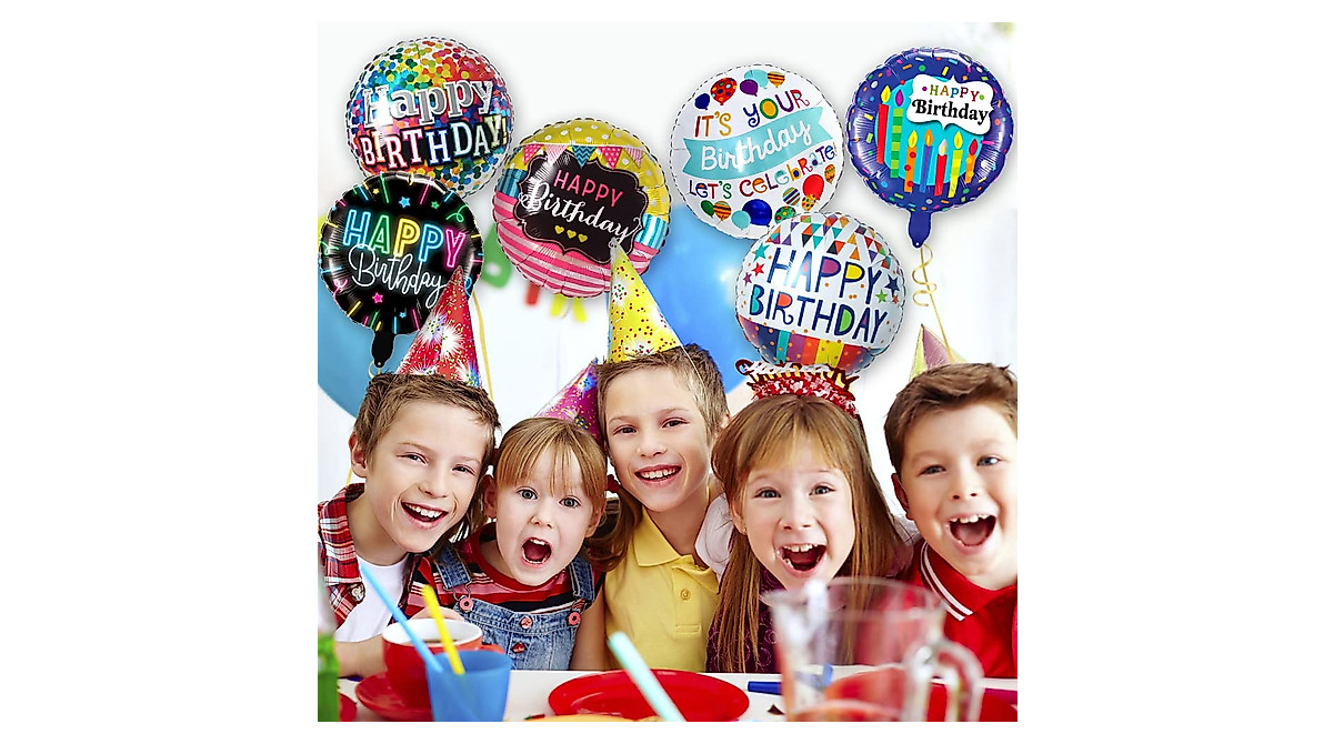 30 Pieces Happy Birthday Foil Balloons for Celebrations