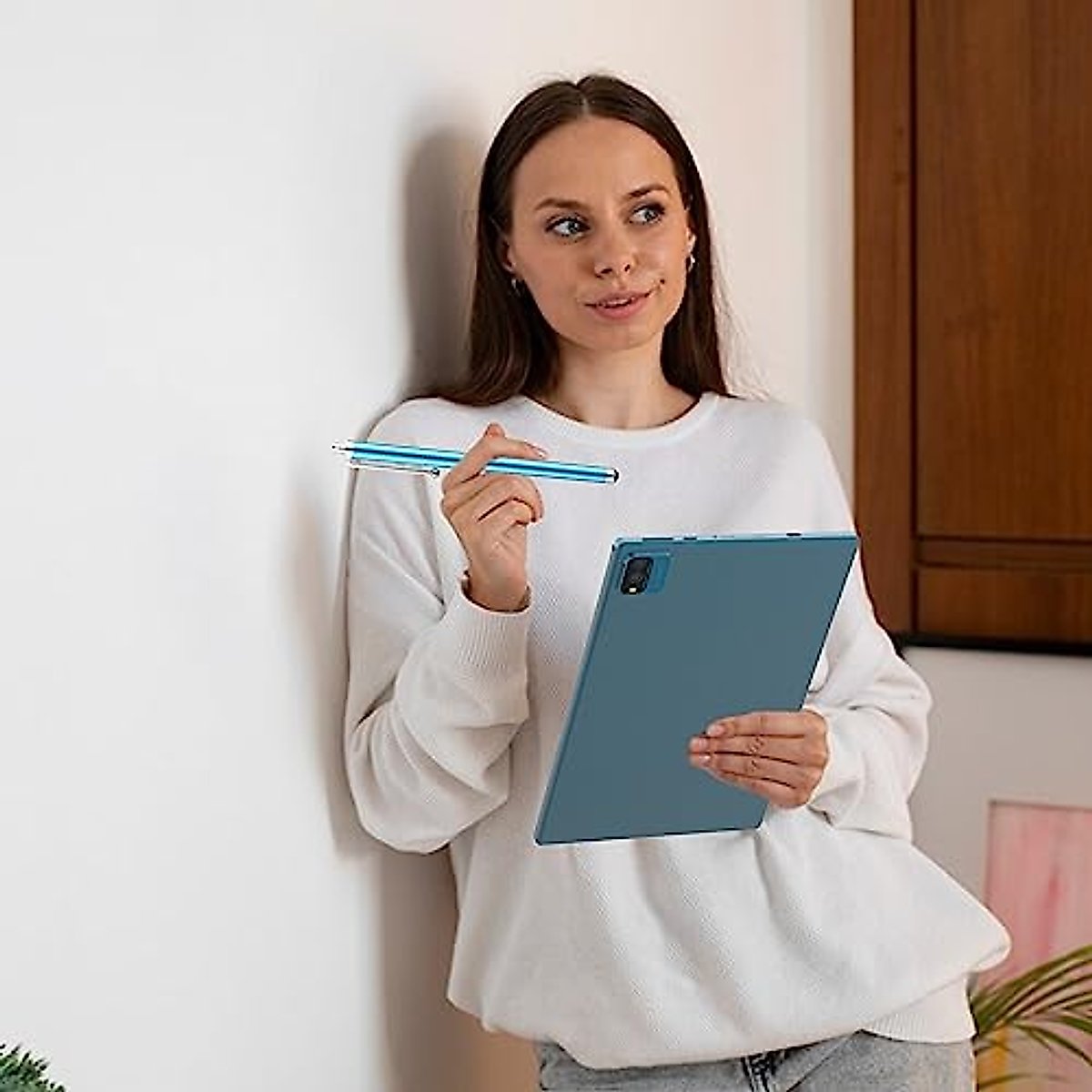 2023 Newest 2 in 1 Tablet with Keyboard, 6GB+128GB/1TB Expandable, 10 inch Tablet Android 11 Tablets Include Mouse Stylus Tempered Film, 5G WiFi 6, 8MP Dual Camera, 1280*800 10" FHD, 6000mAH Tablet PC