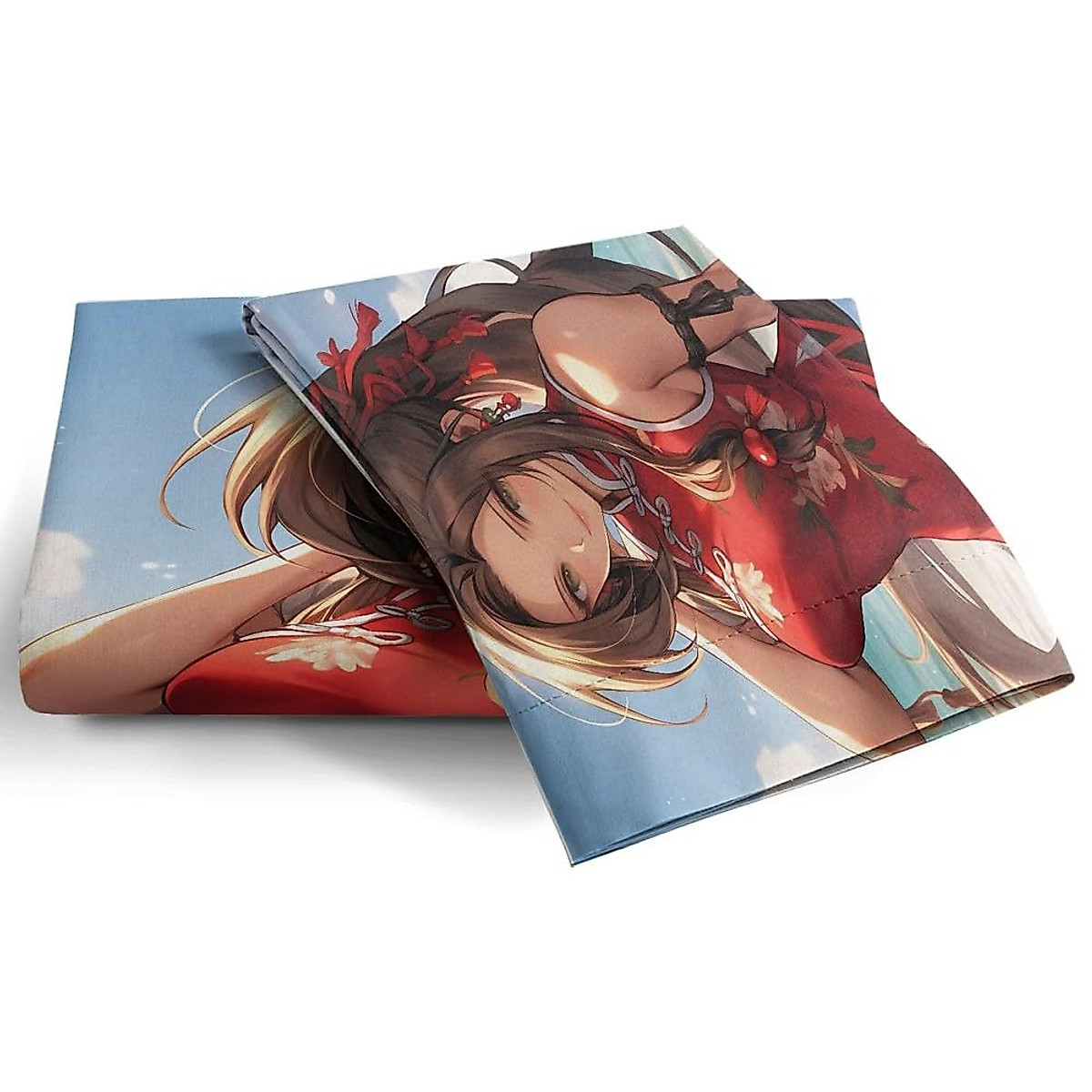 MattUi Arcade Game Sexy Girl Anime 3D Bedding Set Soft Breathable Microfiber Duvet Cover, Bedroom Decor 3 Piece Set (8,Queen 90x90in + 20x30in)