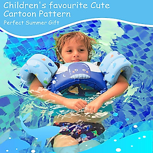 Chriffer Kids Swim Vest Life Jacket for 22-66 Pounds Boys and Girls, Toddler Floaties with Shoulder Harness Arm Wings for 2,3,4,5,6,7 Years Old Baby