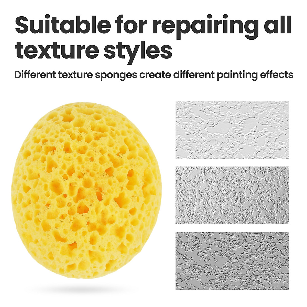 Knockdown Texture Sponge Drywall for Painting Ceiling, 2 Pack, 5.31 x 4.52 x 2.36inch