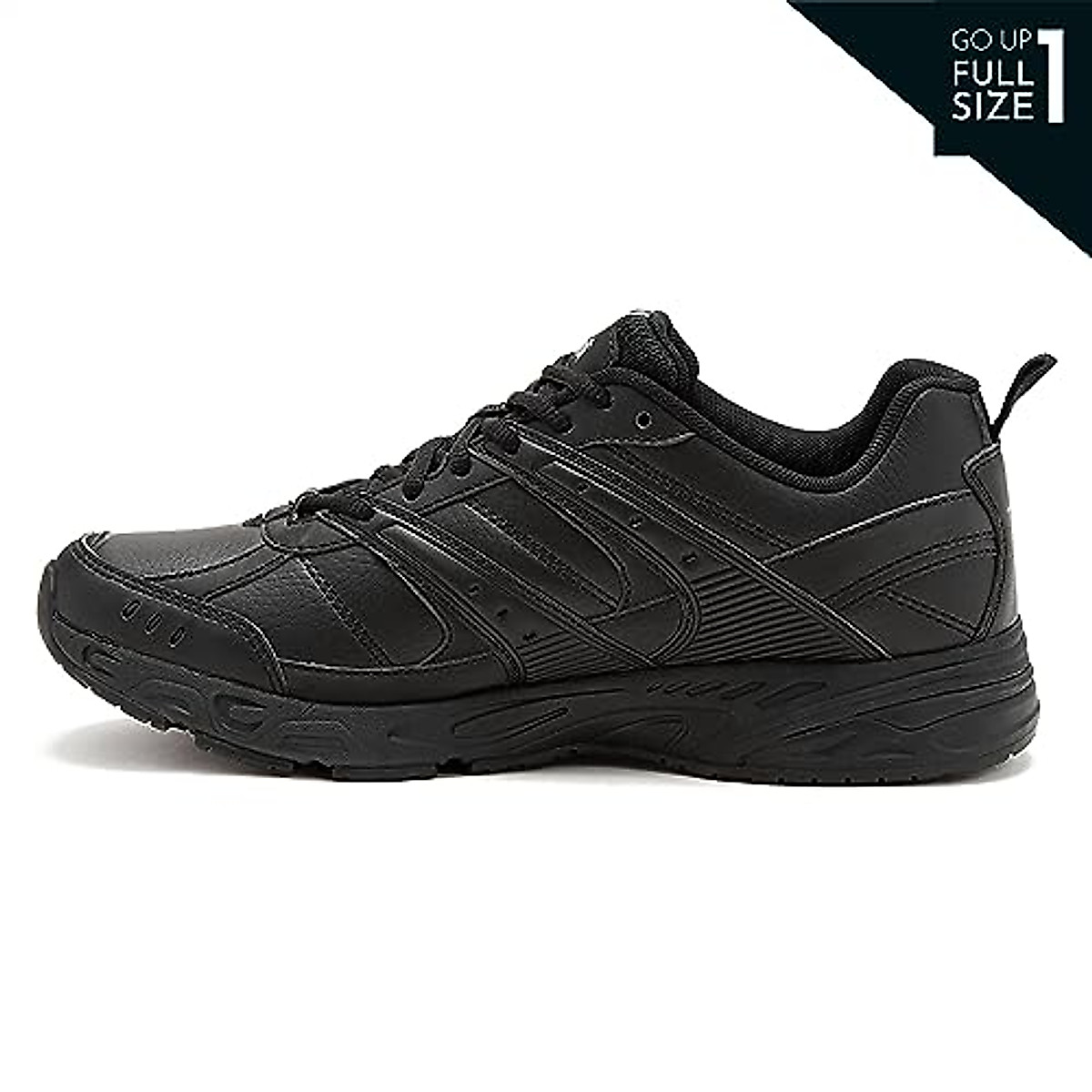 Avia Avi-Union II Non Slip Shoes for Men Food Service - Comfort Restaurant Work Men's Shoes, Slip Resistant Shoes for Men - Black/Castle Rock, 15 Extra Wide