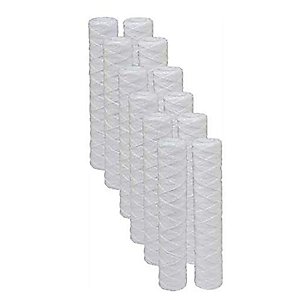 CFS – 12 Pack String Wound Sediment Water Filter Cartridges Compatible with RS5-SS Models – Removes Bad Taste and Odor – Whole House Replacement Filter Cartridge – 5 Micron