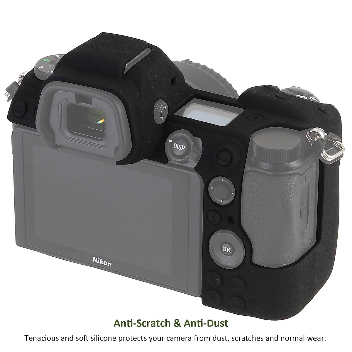 Easy Hood Camera Case Compatible with Nikon Z6 Z7 Z6 II Z7 II Digital Camera, Anti-Scratch Soft Silicone Rubber Housing Case Shell Protective Camera Cover Skin Protector (Black)