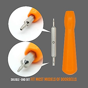 Doorbell Screwdriver Replacement,TEKPREM Screwdriver for Doorbell Battery Change & Wifi Password Reset Access, Fit for Most Doorbells include Video Doorbell, Video Doorbell 2, Pro and Elite