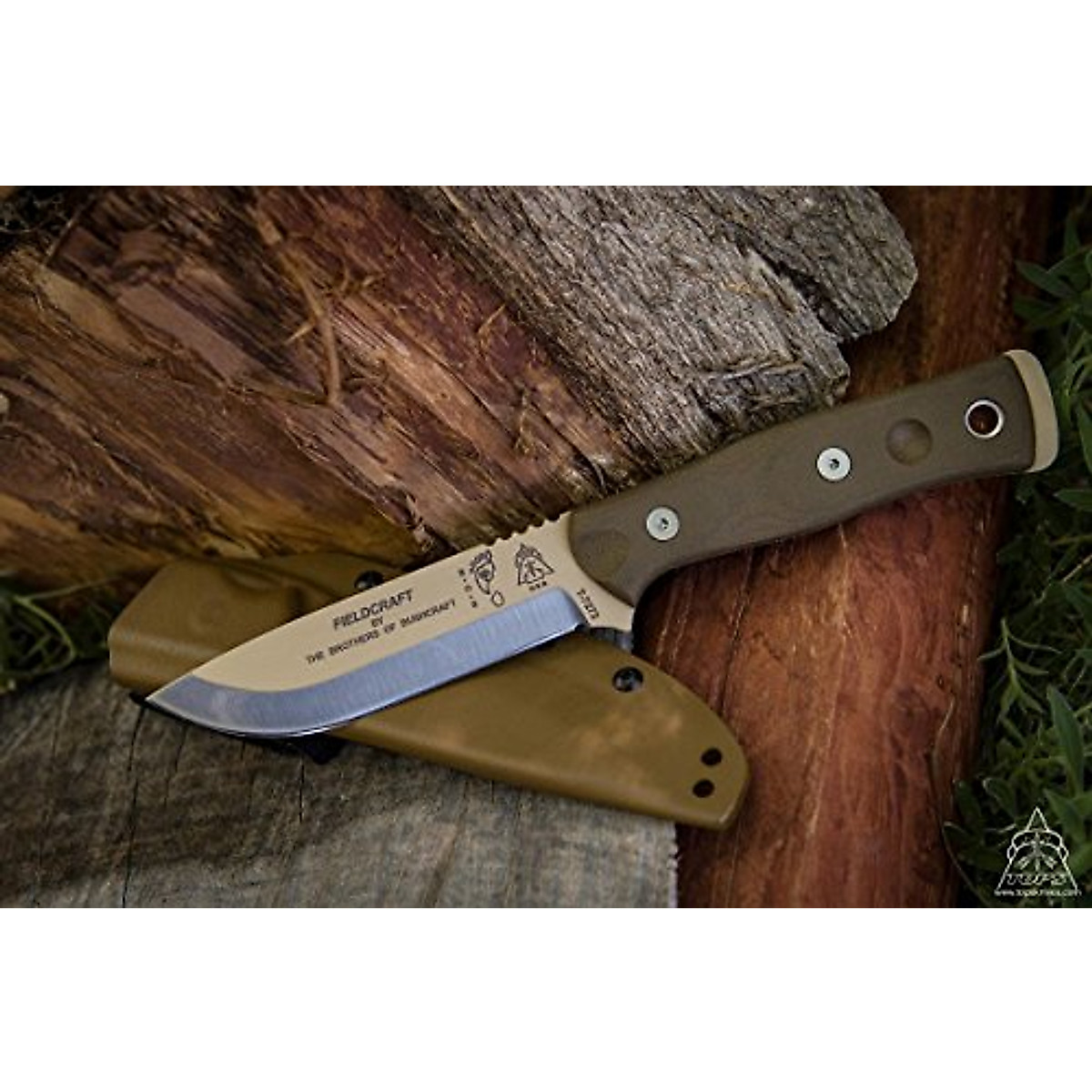 Tops B.O.B. Brothers of Bushcraft Survival Knife - BROS-TAN (Coyote Tan)