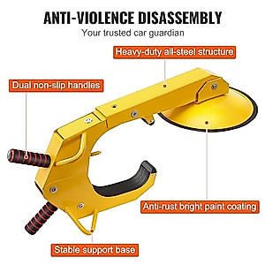 Mophorn 2pcs Heavy-Duty Trailer Wheel Clamp Locks - Adjustable Anti-Theft Tire Locks for Trailers, Cars, Trucks, SUVs