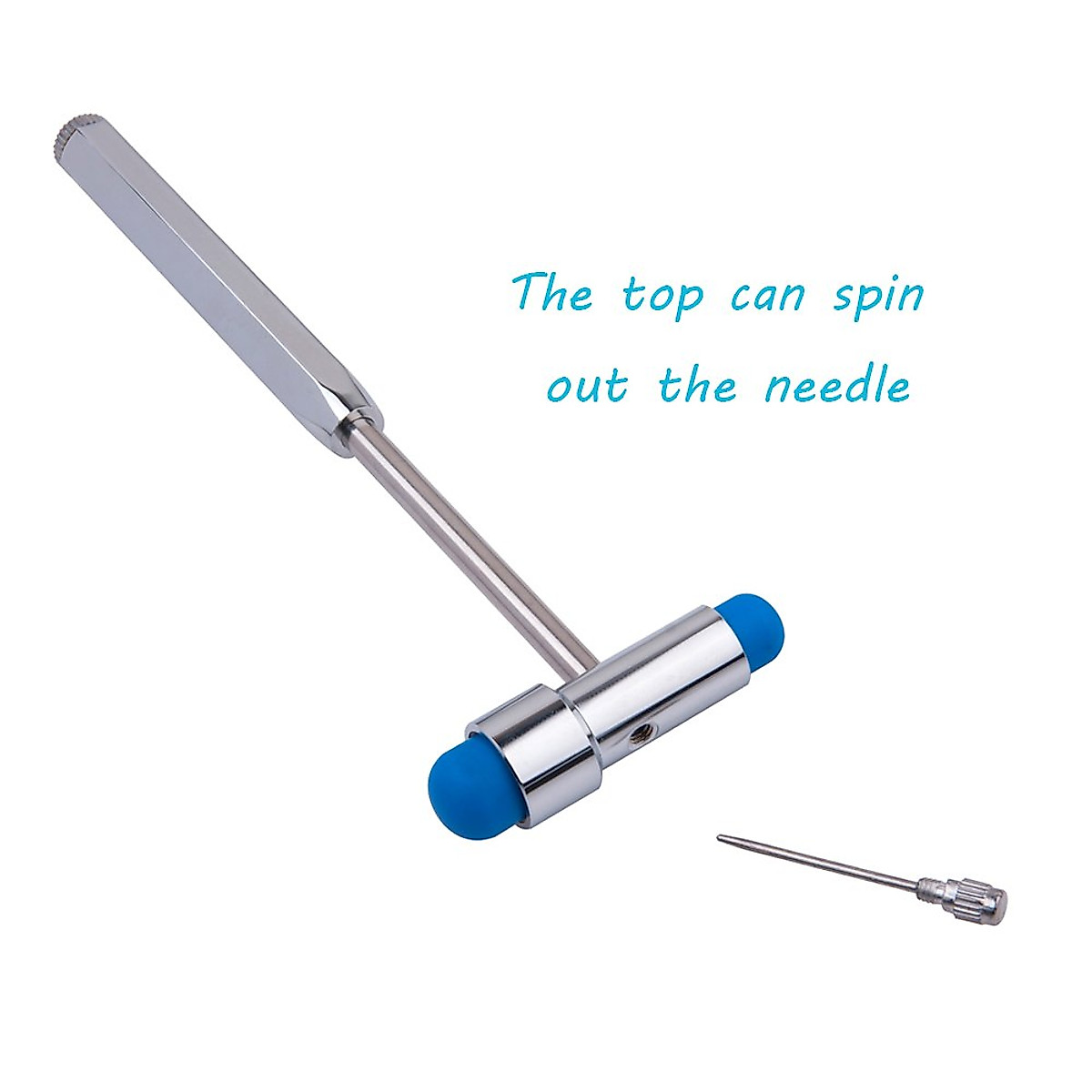 Reflex Hammer, with Needle and Brush - Tromner Neurological Reflex Hammer for Neurologic Reflex Diagnosis and Testing - Light Weight Neurology Therapy Instrument by QIYUN - Blue