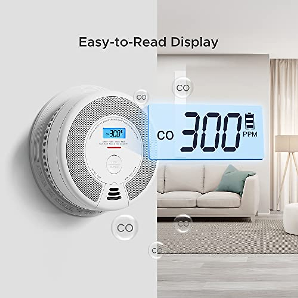 X-Sense Wireless Interconnected Combination Smoke and CO Alarms SC07-W (6-Pack) and Remote Control