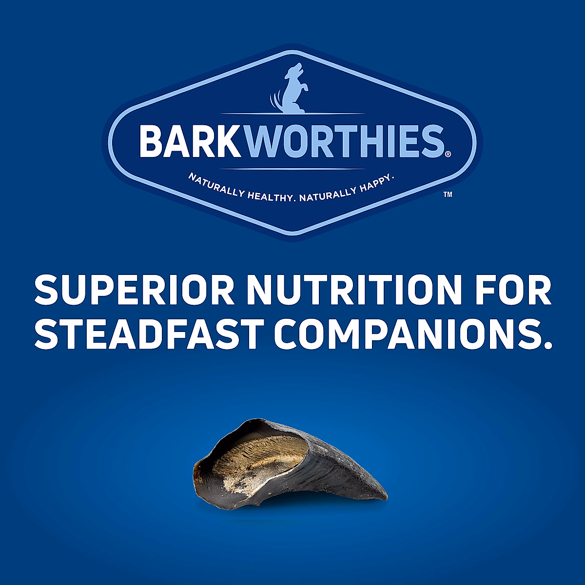 Barkworthies Natural Cow Hooves for Dogs (12 pk) – Single Ingredient Long Lasting Dog Chew – Grass Fed Free Range 100% Beef Cow Hoofs for Dogs – Promotes Dental Health