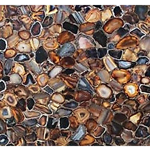 18" x 12" Mix Multi Colour Agate Table Top Rectangular Table, Center Table, Coffee Table, Patio Table, Hallway Table, Living Room Furniture