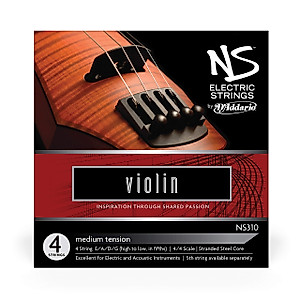 D'Addario NS310 NS Electric Violin Strings, Medium