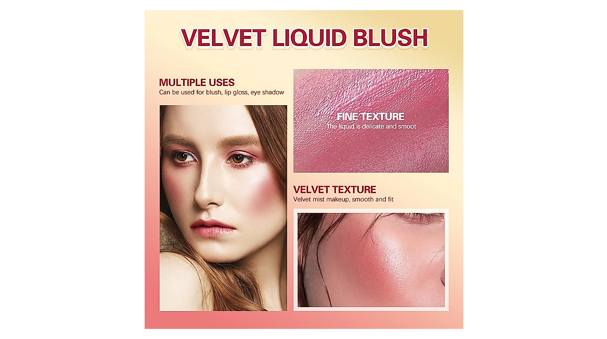 Velvet Liquid Blush for a Natural, Long-Lasting Glow