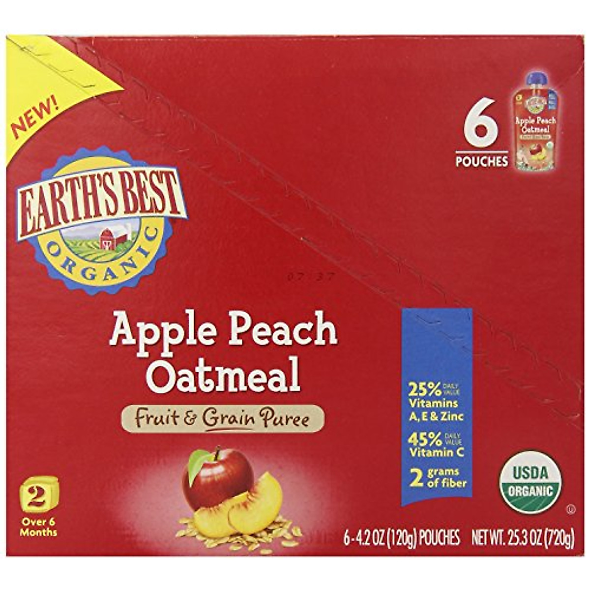 Earth's Best Organic 1st, Fruit Starter Kit, 2.5 Ounce Jars (Pack of 12)