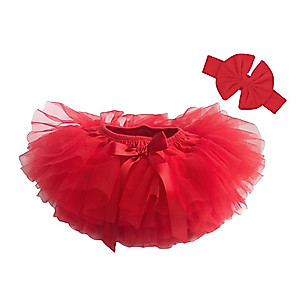 Dancina Baby Bloomer Romper Tutu Skirt Ages 6-24 Months Red