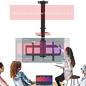 RAJYQODIS Motorized Tv Mount, Tv Motorized Lift with Remote Control and Memory Setting, Vertical and Ceiling Installation Methods, Fits 26-70inch TVs