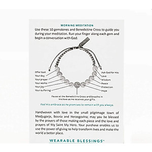 My Saint My Hero Wake Up and Pray Meditation Bracelet - White Howlite