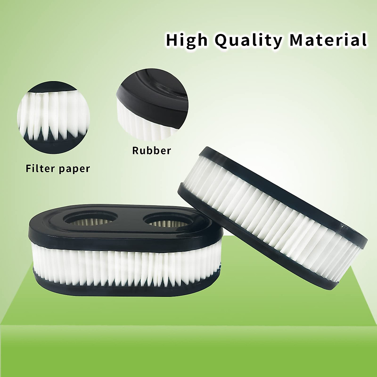 593260 Air Filter for Lawn Mower, 798452 334404 Replacement Air Filter Compatible with Series Engine 550E 500EX 550EX 625 575EX 4247 5432 5432k, 2 Packs