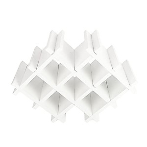 Wine Rack Wall Mounted, Wall Mount Wine Rack with Wine Glass Holder, Wall Holder White Floating Wine Shelf Holder with 8 Wine Bottle Holders for Home Kitchen