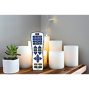 Universal Water-Resistant Television Remote | PC101 EasyClean Big Button, Smart, Learning TV Remote Control Universal - Wipe Clean Easily, Perfect for Home Use.