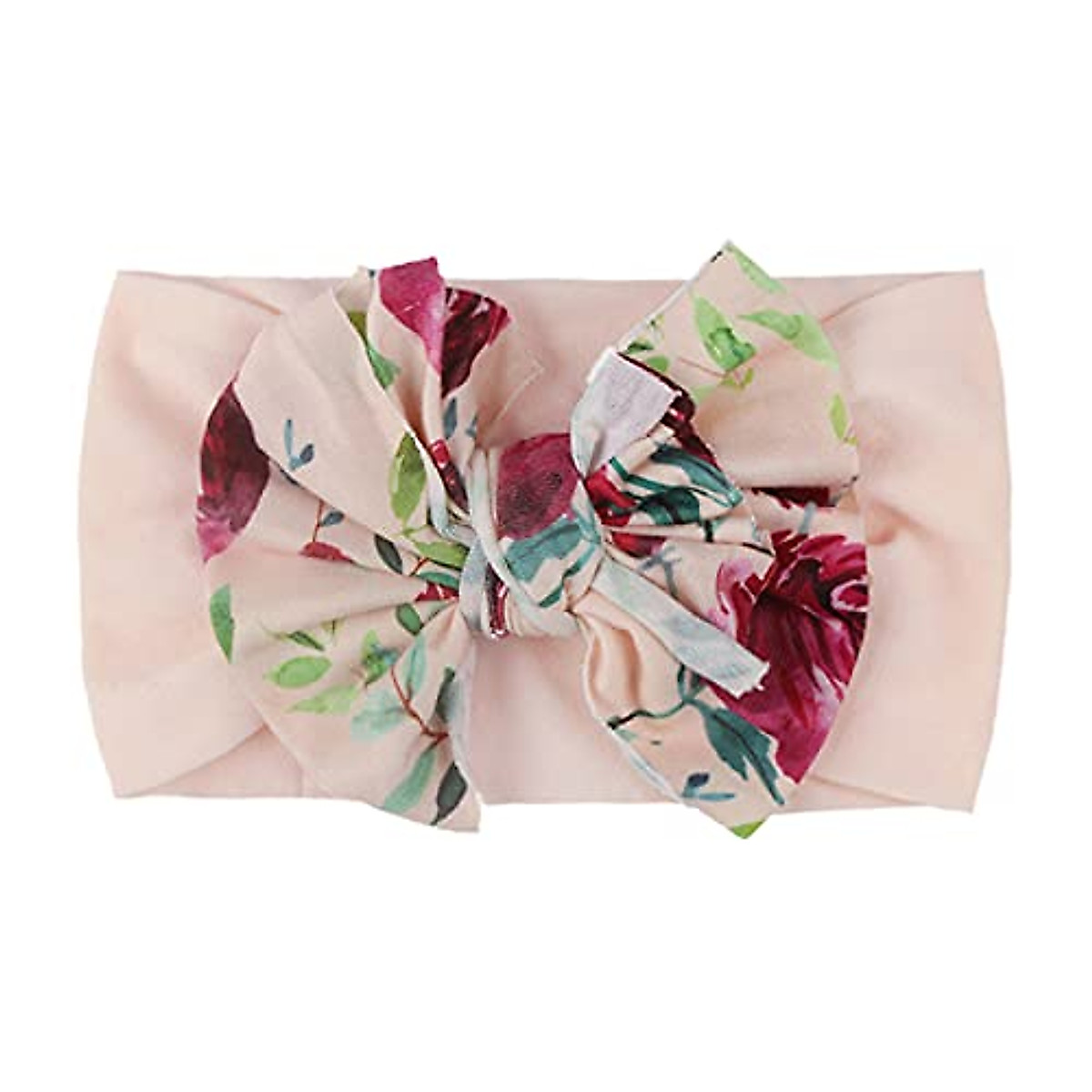 Stretchy Headbands for Girls Turban Knot Toddlers Kids Sleep Hat Personalized Hats Head Comfortably Headwear Solid Kids (Beige, One Size)