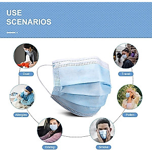 Litepak 2,000 Disposable Face Masks - Breathable Face Mask for Home, Office