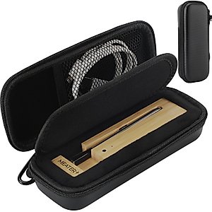 WEPIGEEK Travel Case for Meater Plus/Original MEATER Smart Meat Thermometer Messenger Carrying Bag,Soft Lining,with Pockets for Accessories Black(Case Only)