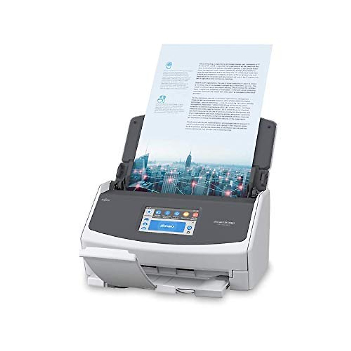 Fujitsu ScanSnap iX1500 Color Duplex Document Scanner with Touch Screen for Mac and PC (White Model, 2020 Release) (Renewed)