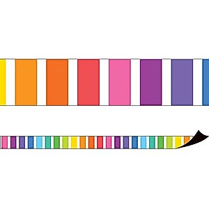 Teacher Created Resources Colorful Stripes Magnetic Border (TCR77563)