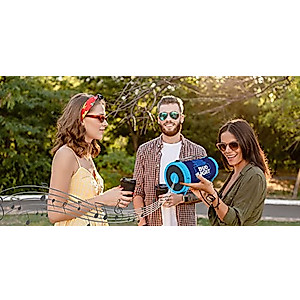 Bud Light Bluetooth Speaker Bazooka Speaker Portable Wireless Speaker with Rechargeable Battery Ideal for Indoor and Outdoor Activities Loud and Bass Audio Sound Easy to Carry Anywhere with FM- Radio