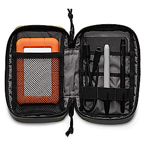 Chrome Industries Tech Accessory Utility Pouch - Bag Organizer for Cables, Chargers, Stylus, and Pens, Olive Branch