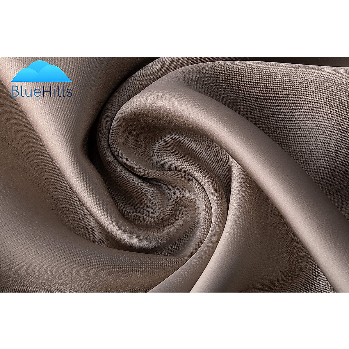 BlueHills Luxury Gift Set - 100% Pure Mulberry Natural Soft Both Sides Silk Pillowcase 2 Pack for Hair and Skin Hidden Zipper & 1 Pure Silk Eye Mask Gift Box 3 Piece Set Taupe Color Standard S023