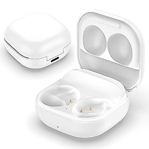 Wired Charging Case Compatible with Samsung Galaxy Buds 2, Replacement Charger Case Dock Station for Galaxy Buds 2 Bluetooth Earbuds (White)