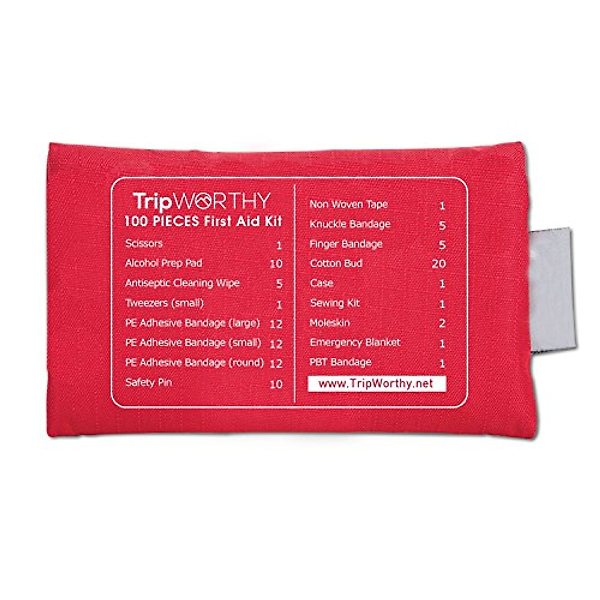 Travel Size First Aid Kit: 100 Piece Small First Aid Travel Bag Compact Lightweight & Portable Mini 1st Aid Box | Car Camping Backpacking Hiking School Office & Survival First Aid Supplies