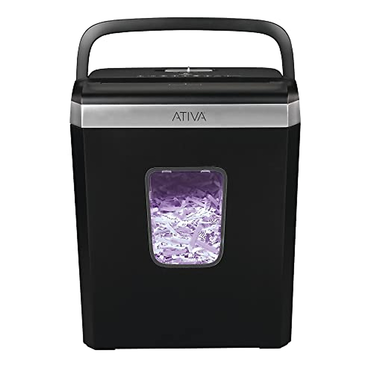 Ativa® 6-Sheet Cross-Cut Shredder, Black, A06CC19