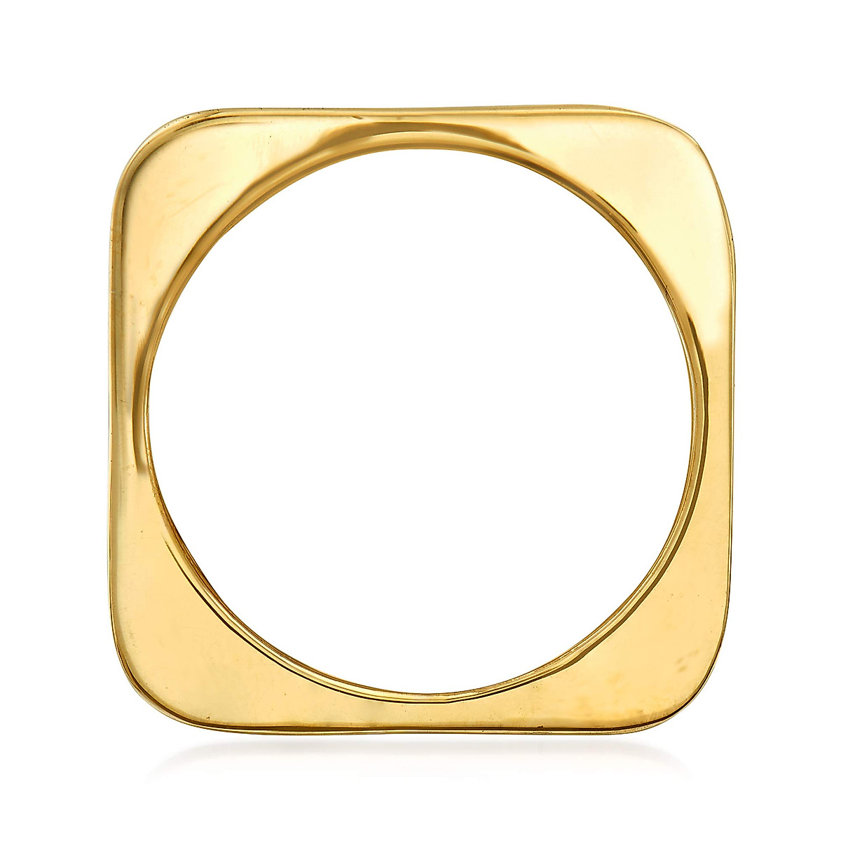 Ross-Simons Italian 14kt Yellow Gold Square Ring. Size 9