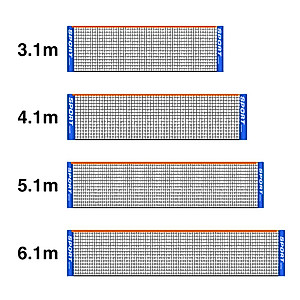 Portable Badminton Net for Tennis, Soccer Tennis, Pickleball, Kids Volleyball - Easy Setup Polyester Sports Net(Size:5.1m, Only Tennis Net,No Include Pole)