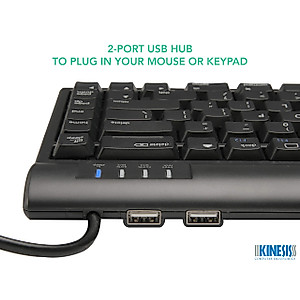 KINESIS Freestyle2 USB Keyboard for Mac (9" Standard Separation), Black