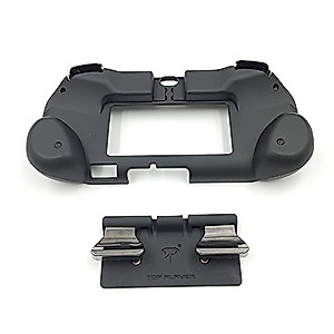 L3 R3 Matte Hand Grip Handle Joypad Stand Case with L2 R2 Trigger Grips Handel Holder Button For PS Vita PSV 2000 （Black）