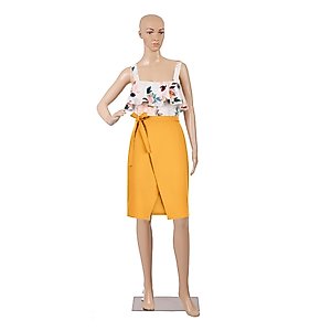 Female Mannequin Manikin Dress Form Female Full Body 69 Inch Adjustable Mannequin Stand Realistic Mannequin Display Head Turns Dress Model W/ Metal Base