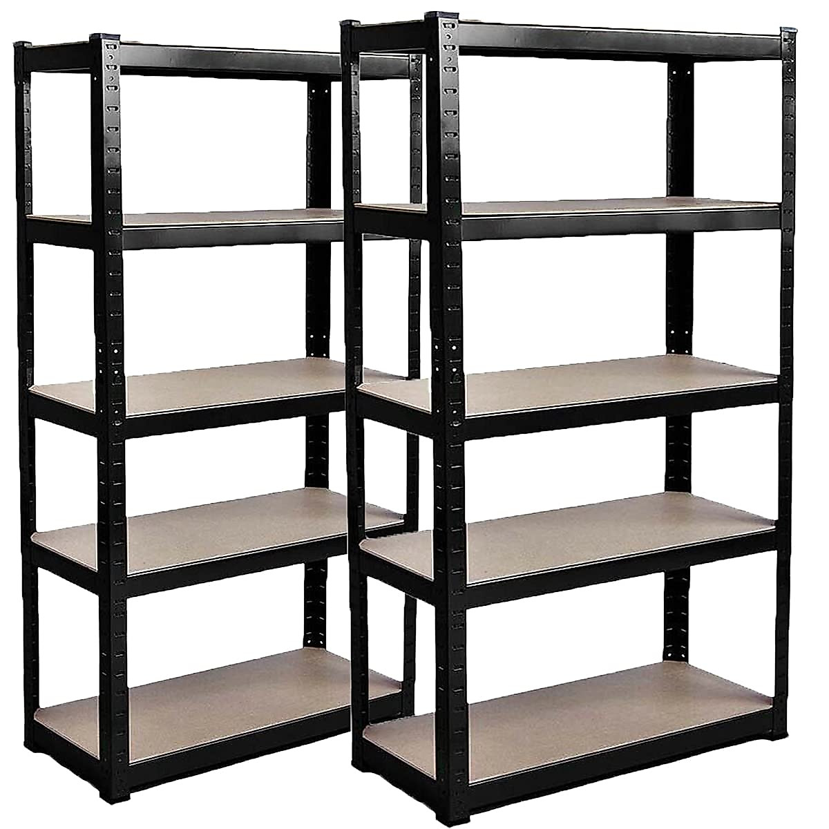 5 Tier Shelving Unit, Adjustable Heavy Duty Garage Shelves|Multi-Use Utility Shelf with 1930 Large Capacity for Office,Home,Garage--71 Inch Height