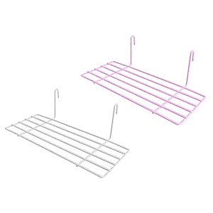 4 pcs Platform Sundeck Household Shelf Play Training Patio Interesting Portable Comfy Parrot Rectangular Toys Iron Wire Accessories B Playground Accessory Pen Metal Bird