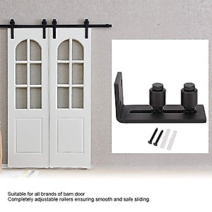 Sliding Barn Door Floor Guides, Barn Door Guide for Bottom Adjustable Roller and Wall Mount System,Barn Door Hardware Accessory,Smoothly and Quietly (A)