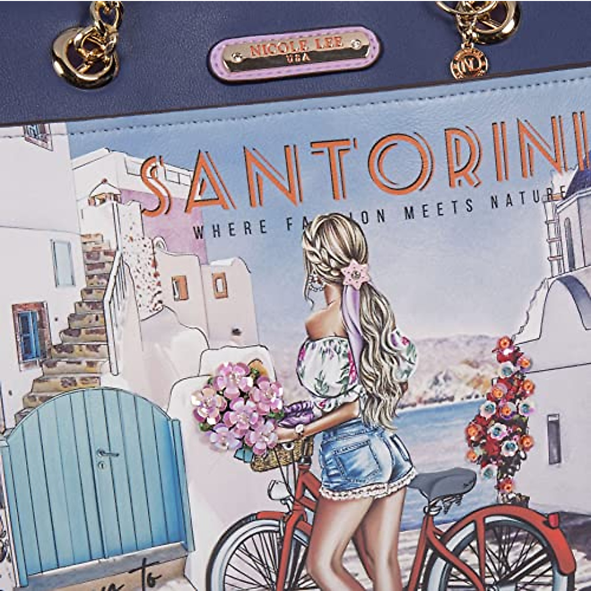 Nicole Lee SH16484 STAIRWAY TO HEAVEN SATCHEL BAG