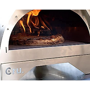 Cru Ovens Model 30 Outdoor Stainless Steel Portable Wood-Fired Pizza Oven, Pizza Peel + Embers Rake Included, Made in Portugal