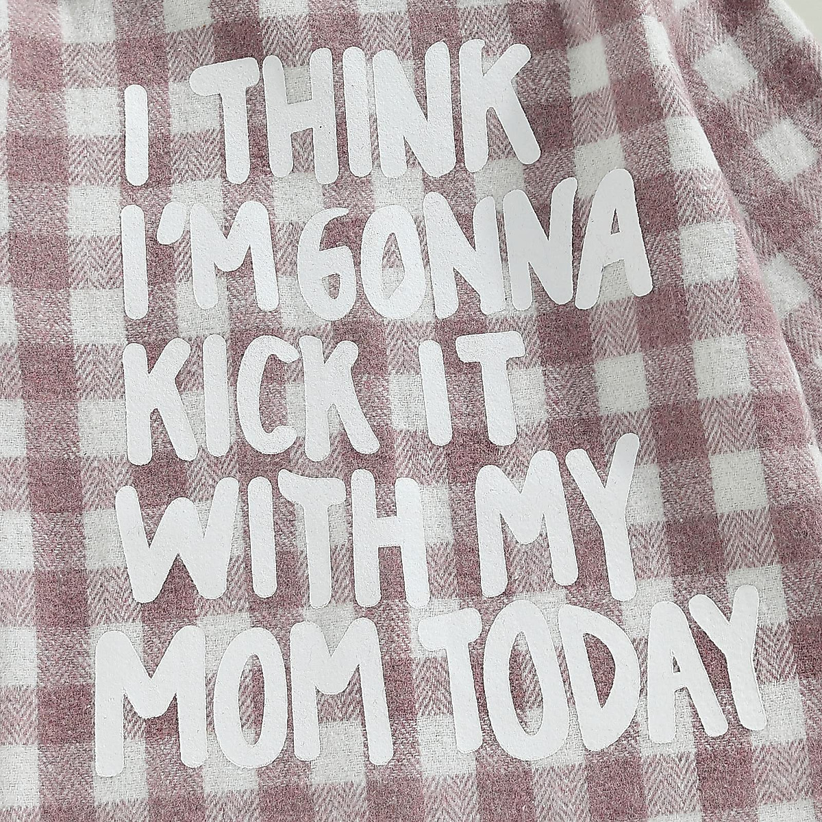 Toddler Baby Boy Girl Plaid Top Button Down Flannel Shirts Fall Winter Outfits for Kids (pink kick, 1-2 T)