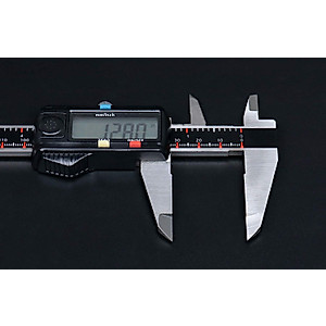 Accusize Industrial Tools 0-8'' / 0-200 mm Elctronic Digital Caliper with Extra Large Screen, Left-Hand, 0.0005''/0.01 mm Resolution, Ab11-L108
