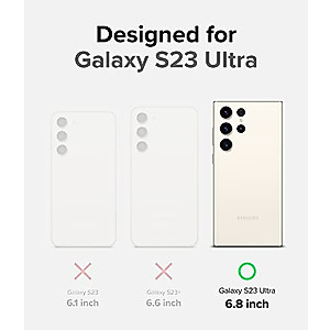 Ringke Fusion-X [Military Design] Compatible with Samsung Galaxy S23 Ultra 5G Case, Camouflage Hard Back Heavy Duty Shockproof Advanced Protective Bumper Cover - Camo Black